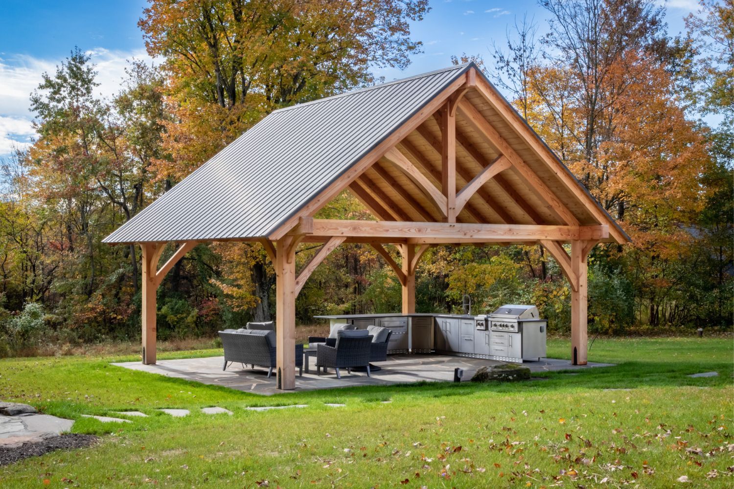 Timber Frame Pavilion Kits