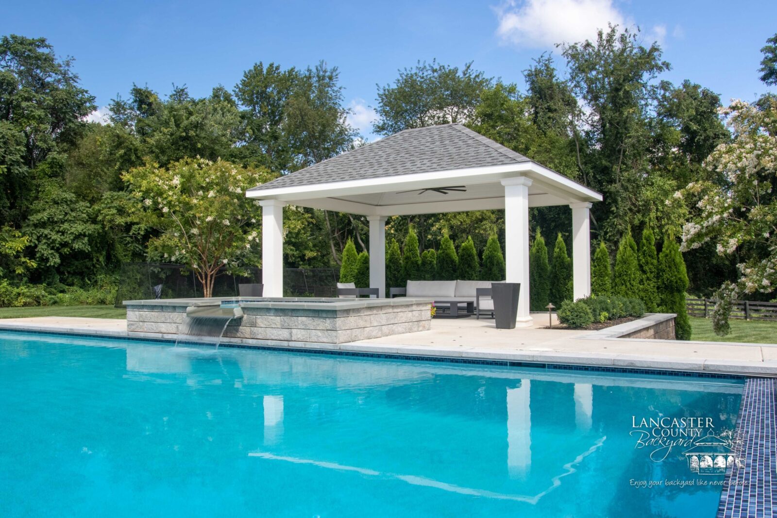 14x18 Caribbean Vinyl Pavilion | Lancaster County Backyard