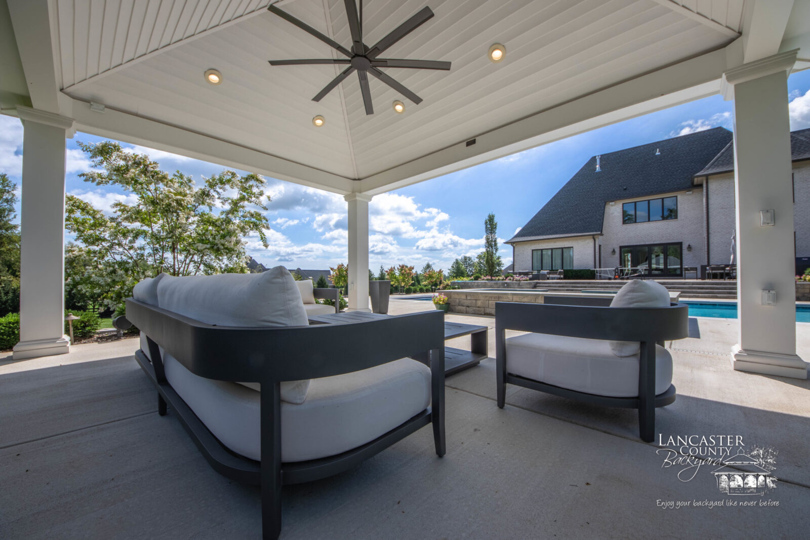 14x18 Caribbean Vinyl Pavilion | Lancaster County Backyard