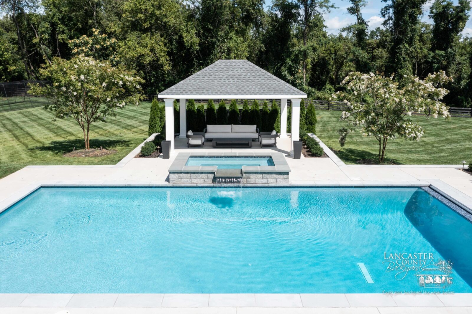 14x18 Caribbean Vinyl Pavilion | Lancaster County Backyard