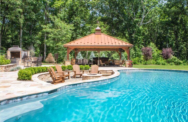 14x18 Caribbean Vinyl Pavilion | Lancaster County Backyard