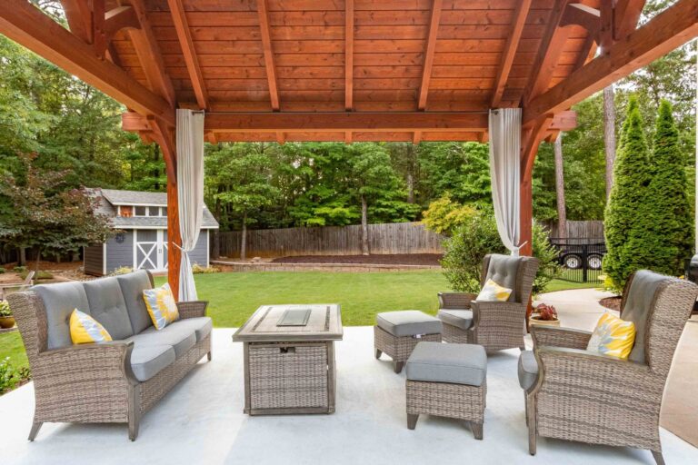 14x16 Kingston Pro Timber Frame Pavilion in Jefferson GA | LCB